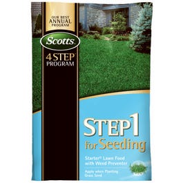 Step 1 for Seeding, Starter Lawn Food with Weed Preventer, Covers 5,000 ...
