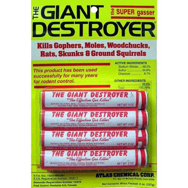 ATLAS GIANT DESTROYER MOLE SMOKE KILLER (0.5 lbs) - Westerly, RI ...